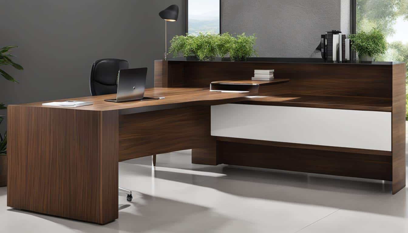 Elegant Waterfall Desk Designs for Chic Interiors